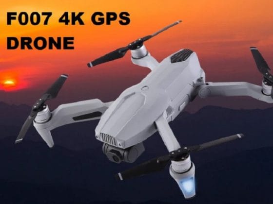 F007 GPS enabled 4K brushless drone - First Quadcopter