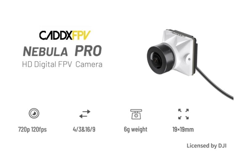 Caddx Nebula Pro camera for DJI Air Unit and Vista - First Quadcopter