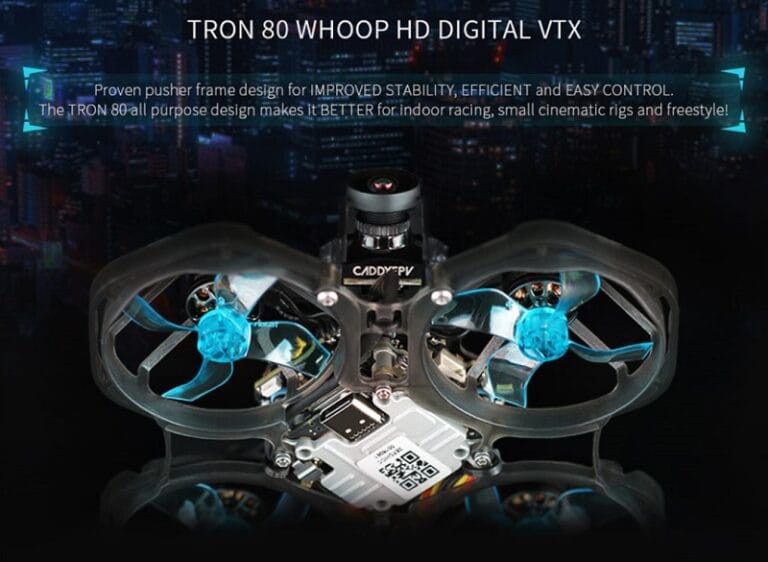 T-MOTOR TRON 80: HD digital Whoop for SMO 4K - First Quadcopter