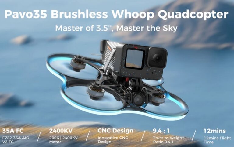 BetaFPV Pavo35: Powerful CineWhoop for GoPro 12 - First Quadcopter